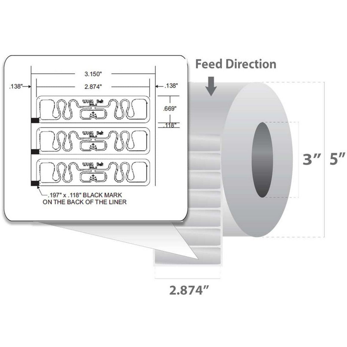 Zebra UHF RFID Label tag - General Purpose paper label - UHF RFID Tag ...