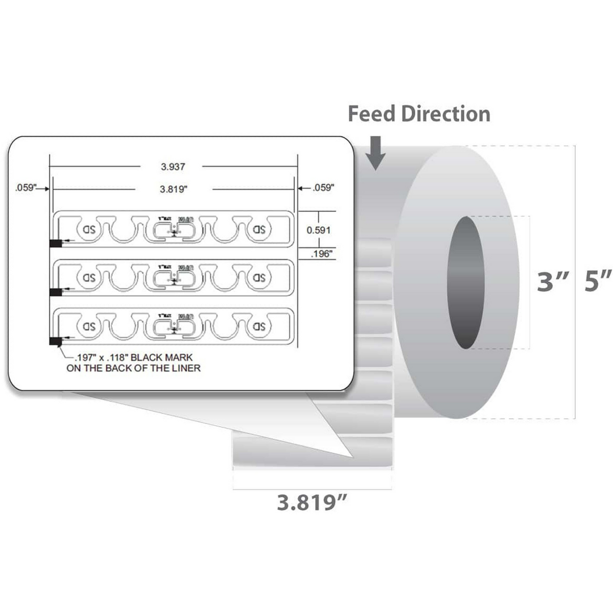 Zebra UHF RFID Label tag - General Purpose paper label - UHF RFID Tag ...